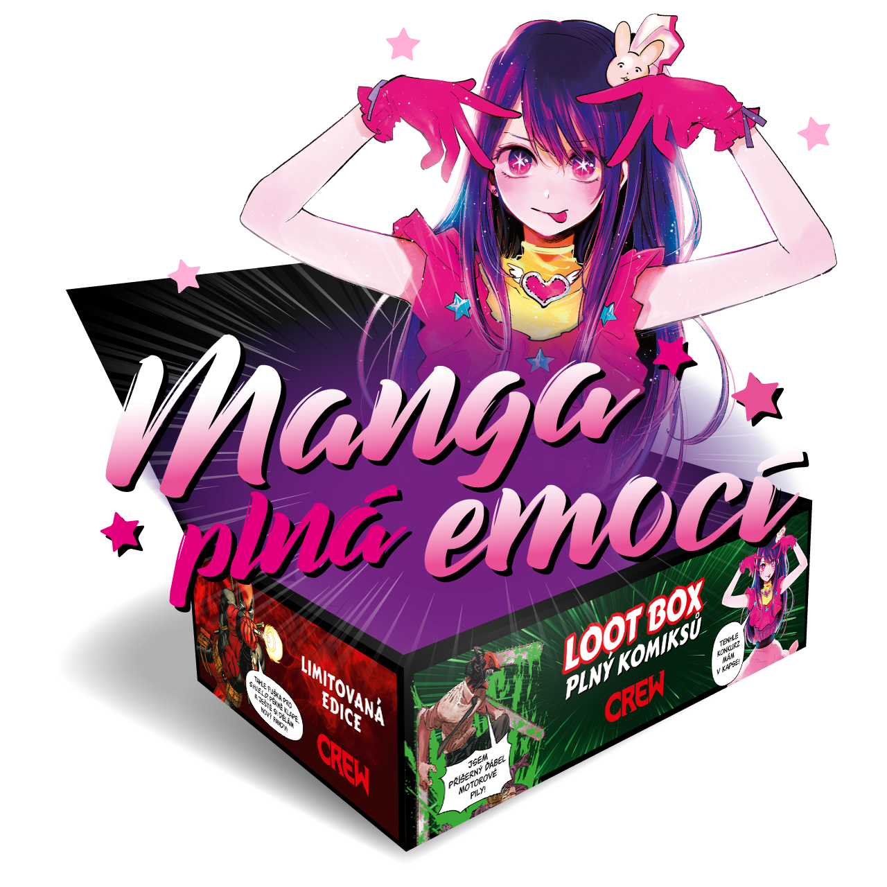 Crew Mystery Boxes - Komiksový Box: Manga plná emocí | Blindbox.eu